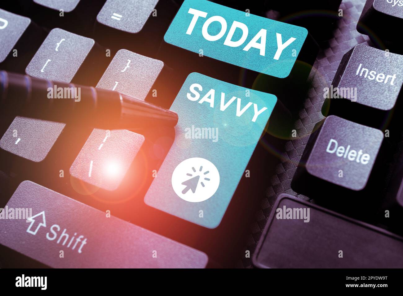 Writing displaying text Savvy. Business overview having perception ... Writing displaying text Savvy. Business overview having perception ...