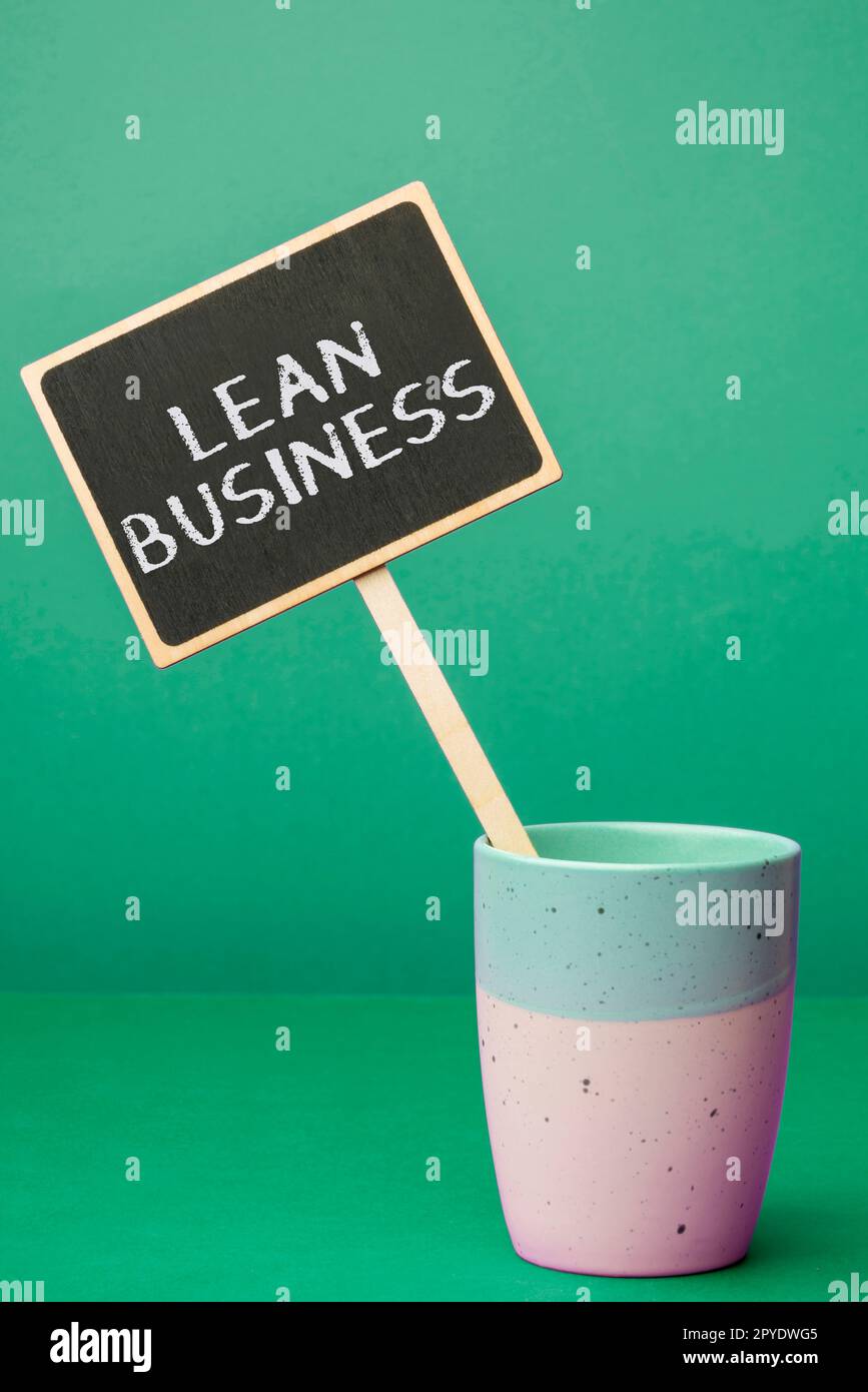 Inspiration showing sign Lean Business. Concept meaning improvement of ...