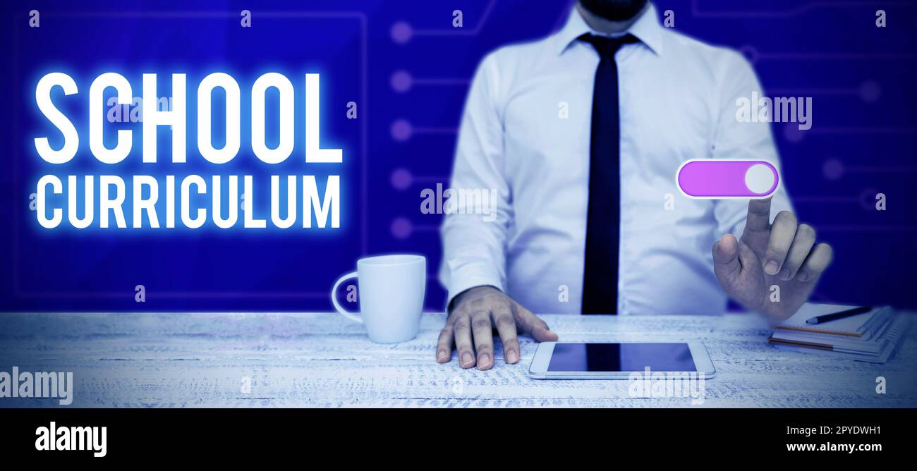 Conceptual display School Curriculum. Business overview designed to ...