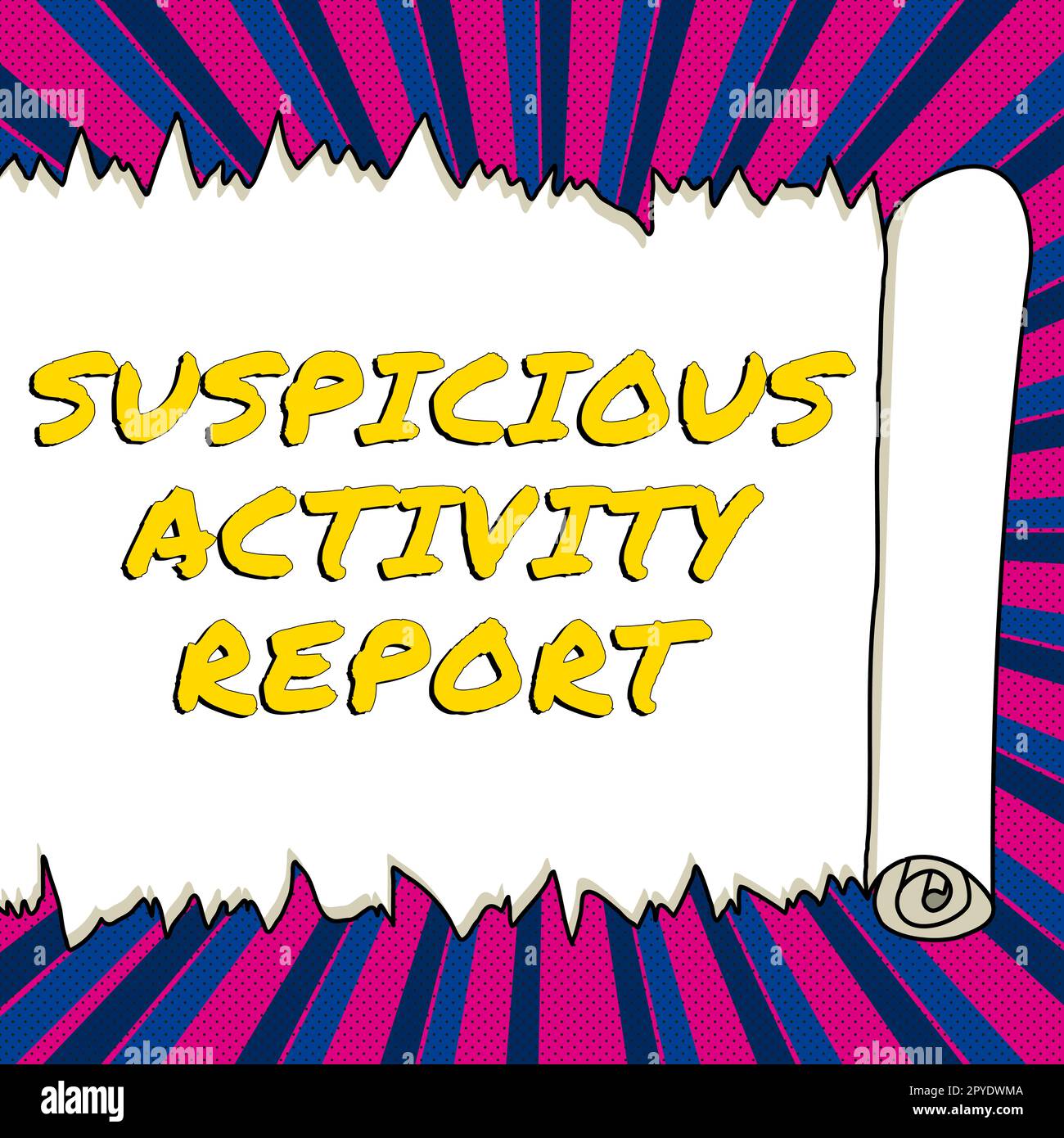 Text showing inspiration Suspicious Activity Report. Word Written on ...
