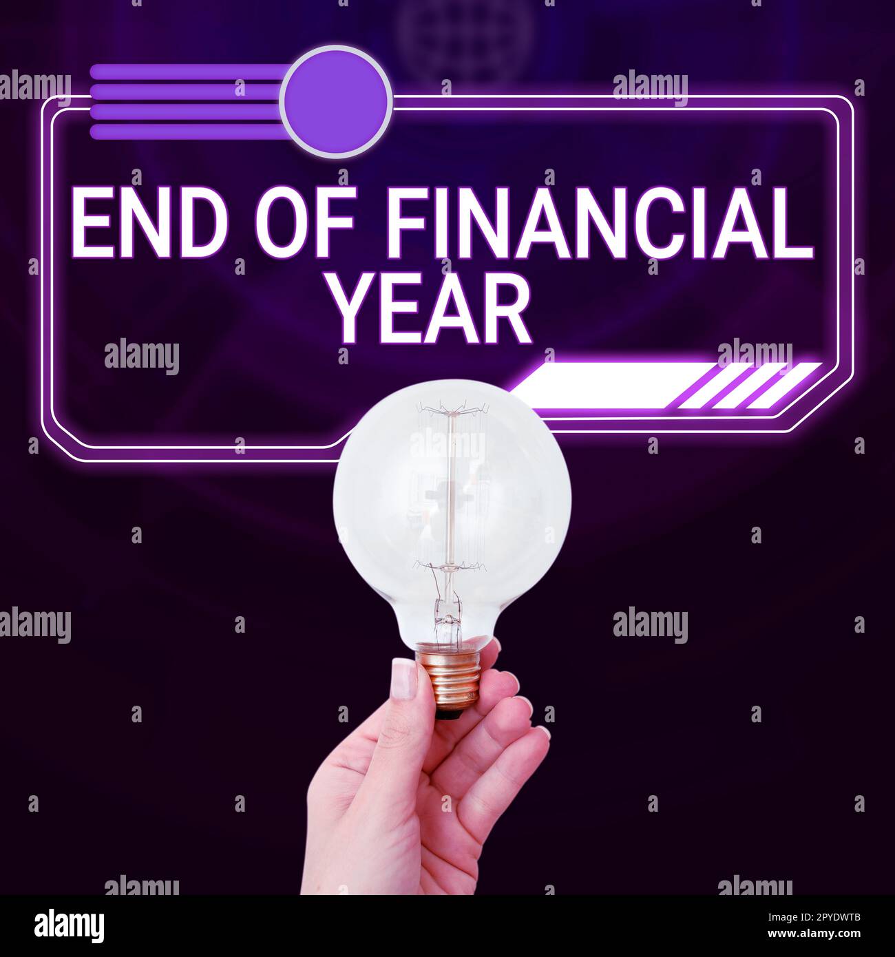Sign displaying End Of Financial Year. Concept meaning Revise and edit ...