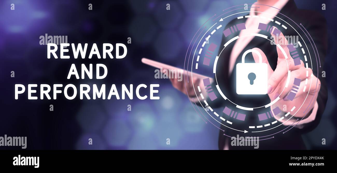 Text Caption Presenting Reward And Performance Business Overview Given In Recognition Of