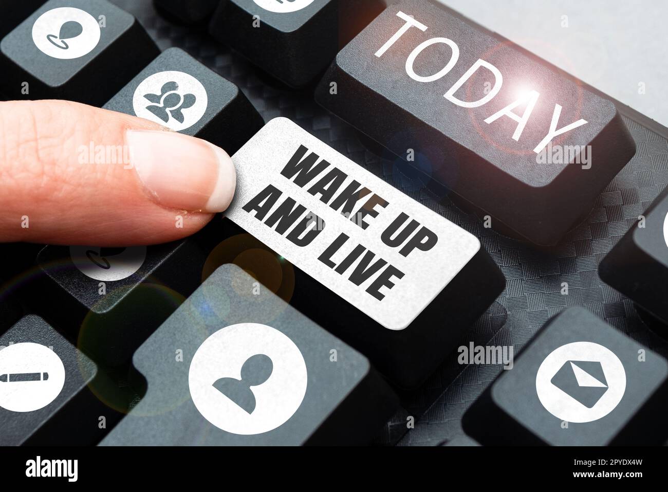 Inspiration showing sign Wake Up And Live. Conceptual photo Motivation ...