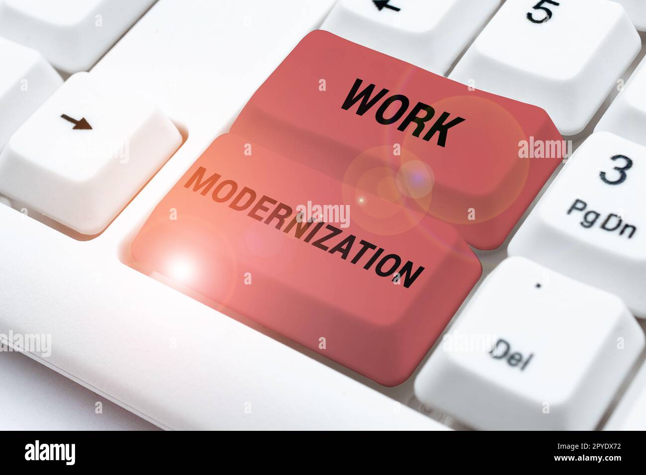 Conceptual caption Work Modernization. Word Written on changing product ...