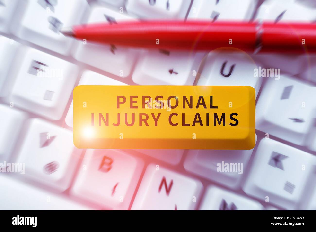 Hand writing sign Personal Injury Claims. Business idea being hurt or ...