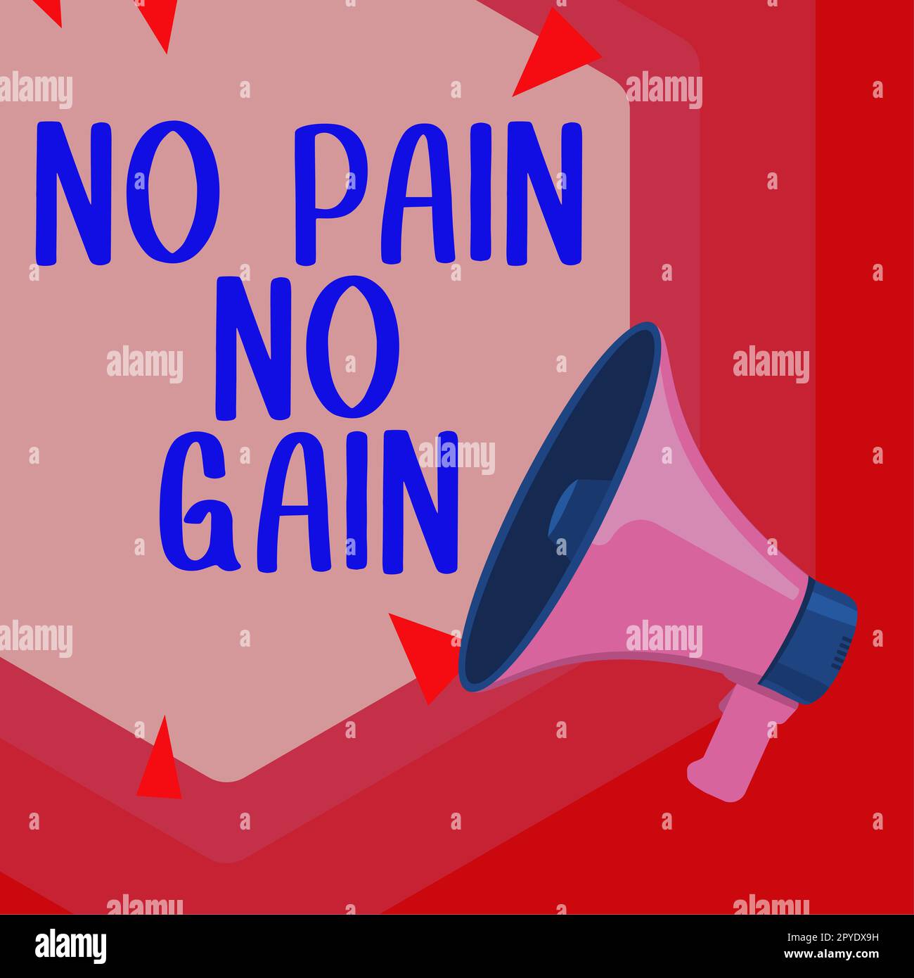 Conceptual display No Pain No Gain. Concept meaning All success ...