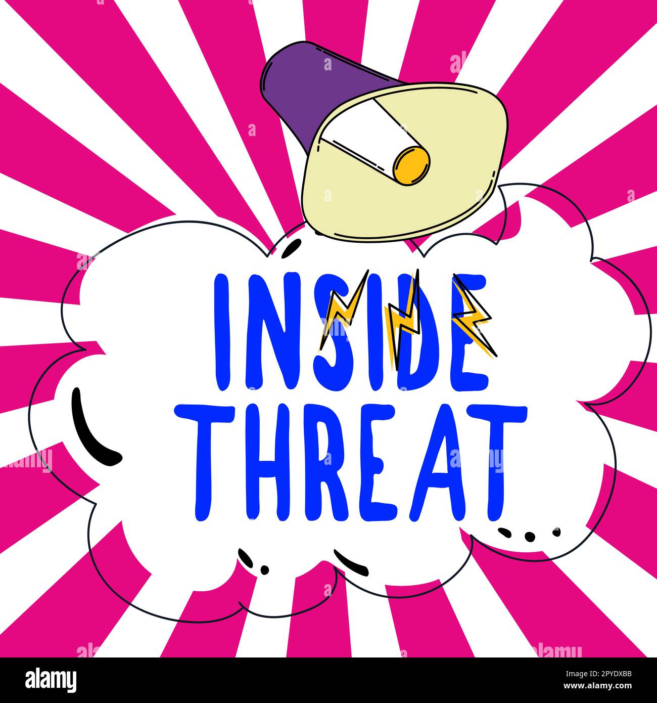 Conceptual display Inside Threat. Internet Concept Information that ...