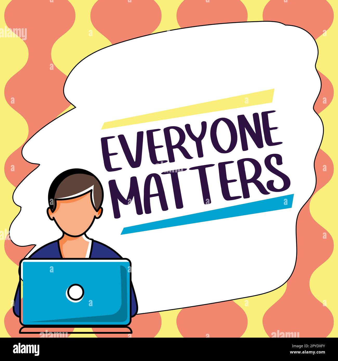 Conceptual display Everyone Matters. Business overview all the people ...