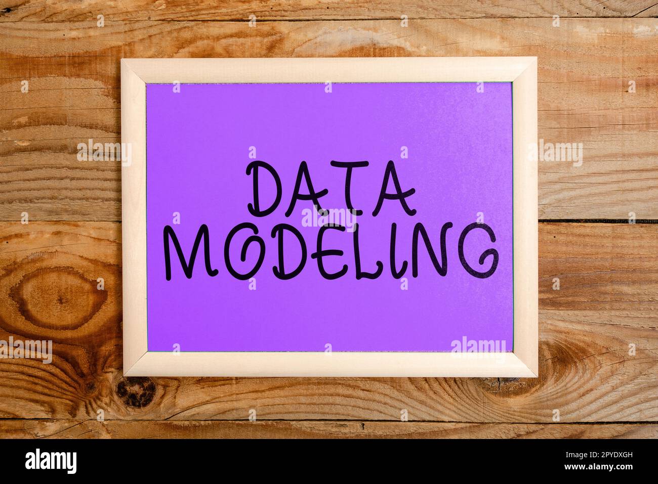 Hand Writing Sign Data Modeling Business Approach Process Of Transferring Data Between Data