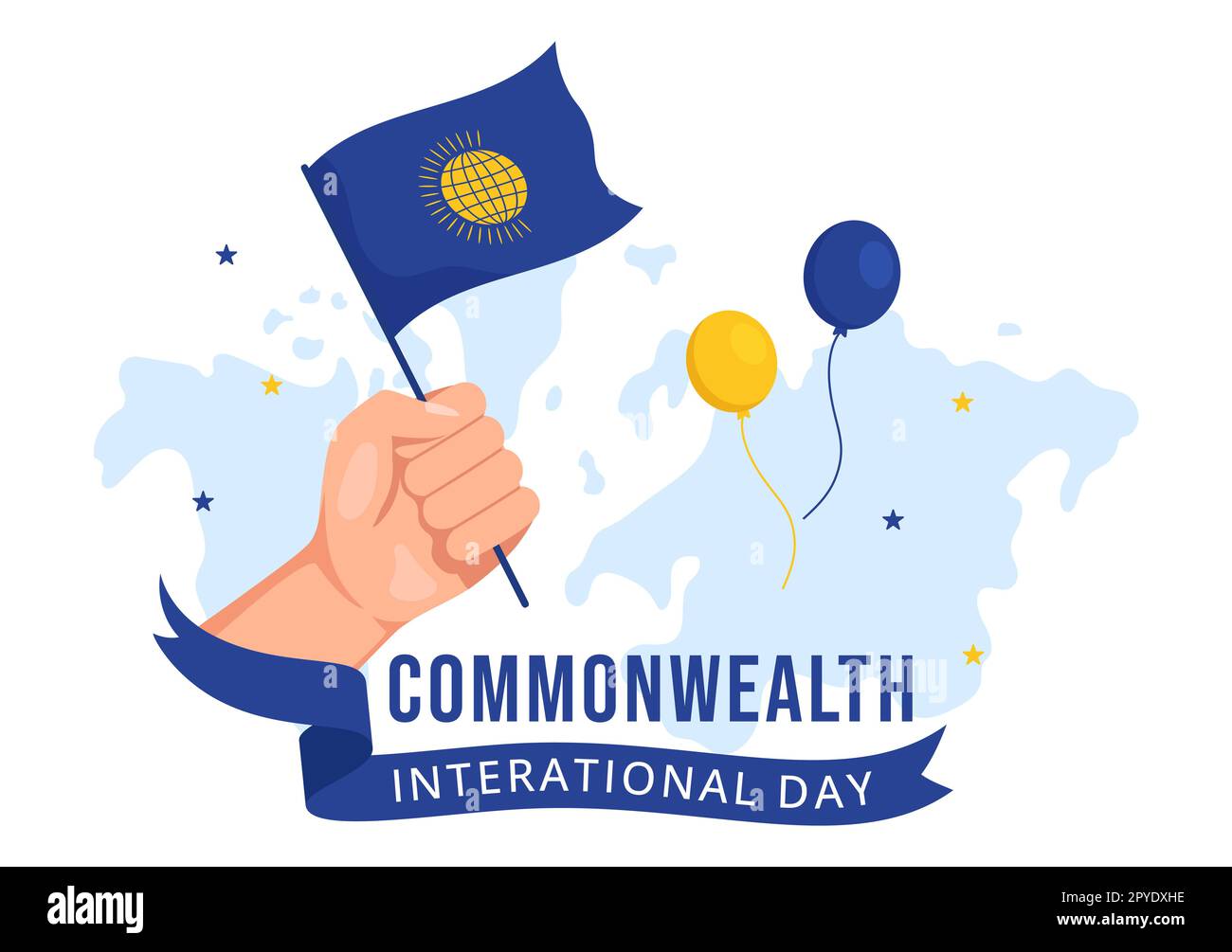 Commonwealth of Nations Day on 24 may Illustration with Helps Guide ...