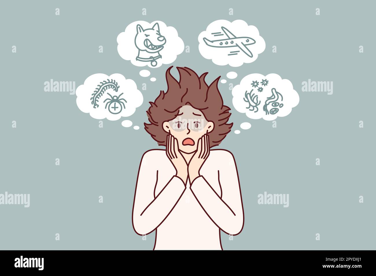 Woman with phobias and manic and rational fears associated with ...