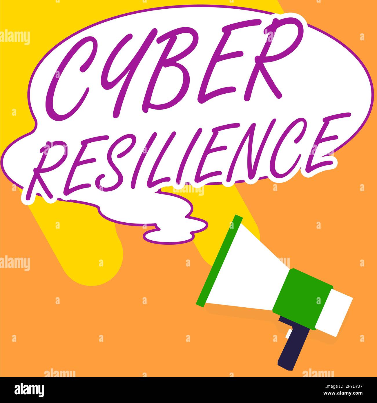 Hand writing sign Cyber Resilience. Business concept measure of how ...