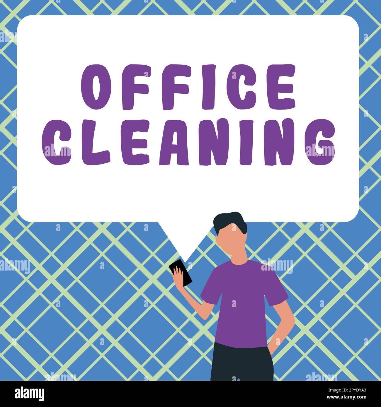Hand writing sign Office Cleaning. Internet Concept the action or ...