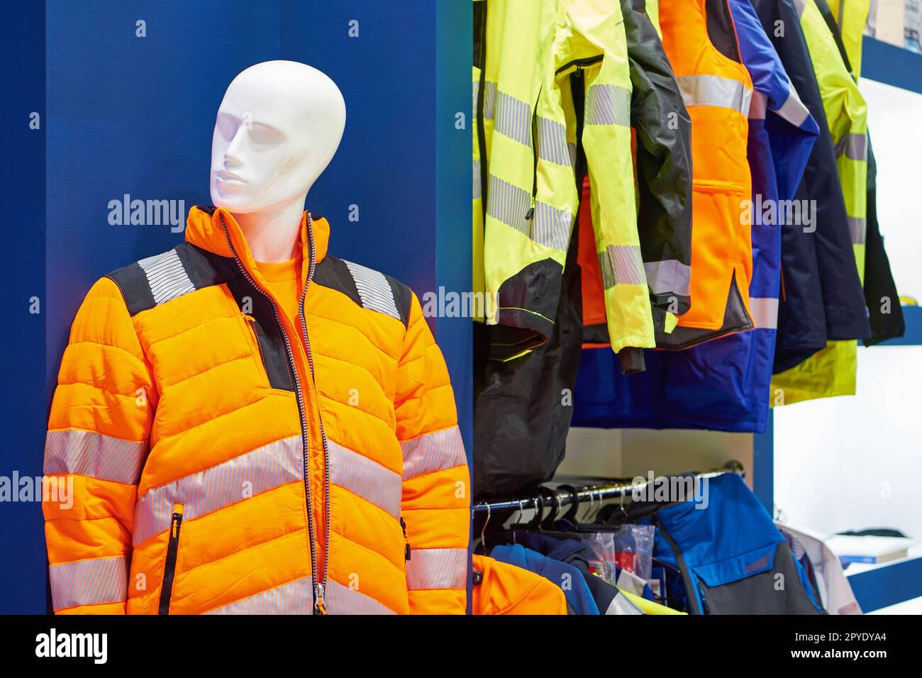 Jackets for workwear for builders and industry Stock Photo - Alamy