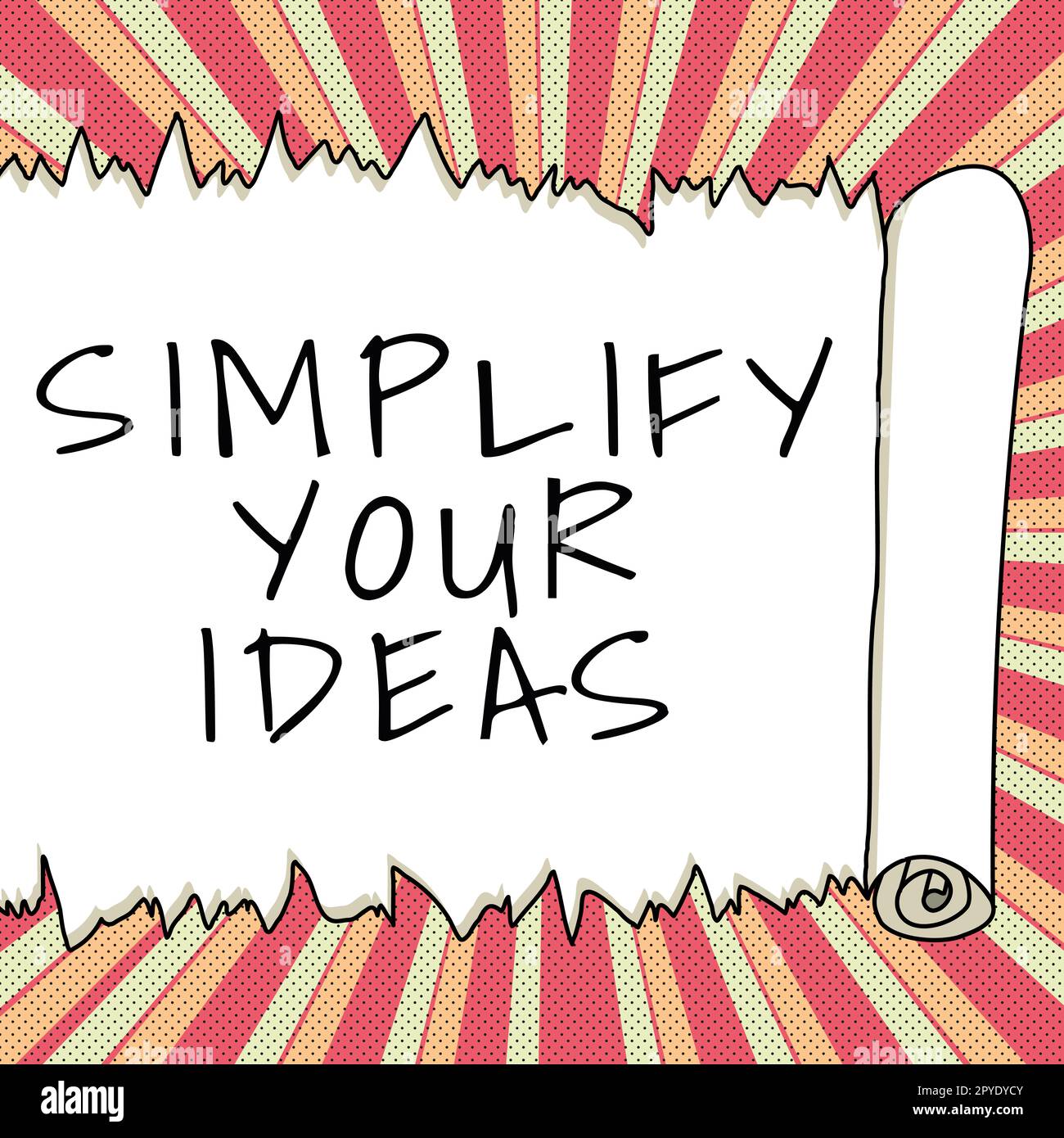 Text caption presenting Simplify Your Ideas. Internet Concept make ...