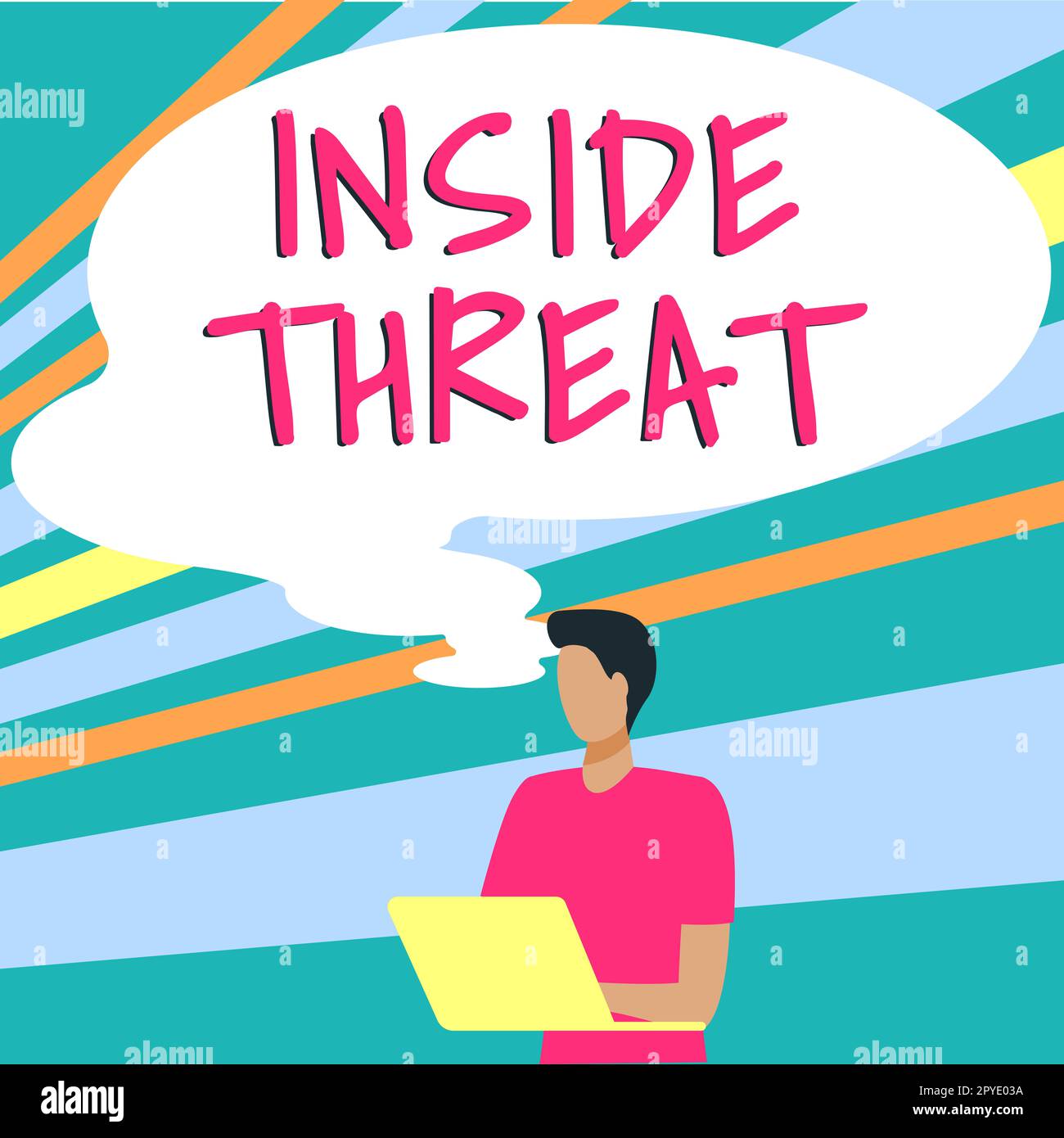 Text sign showing Inside Threat. Business showcase Information that ...