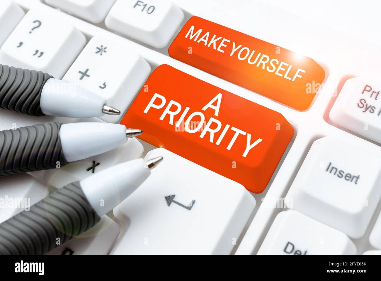 Inspiration showing sign Make Yourself A Priority. Business idea Think ...