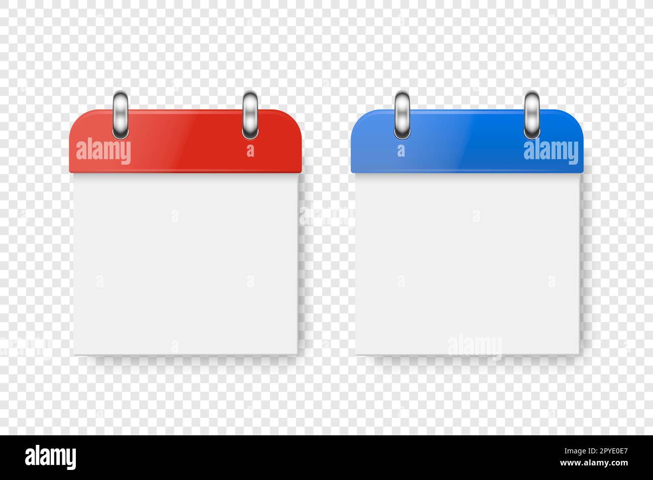 Vector 3d Realistic Paper Classic Simple Minimalistic Red and Blue ...