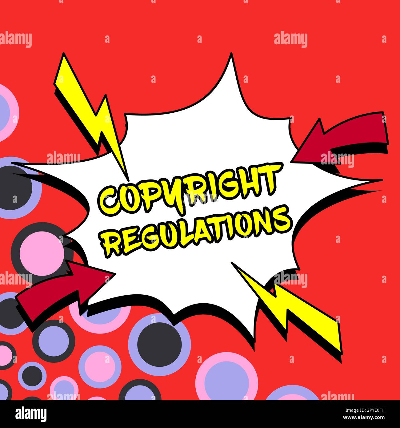 Inspiration showing sign Copyright Regulations. Internet Concept body ...