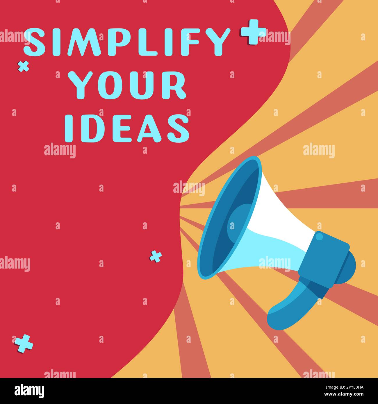Hand writing sign Simplify Your Ideas. Business approach make simple or ...