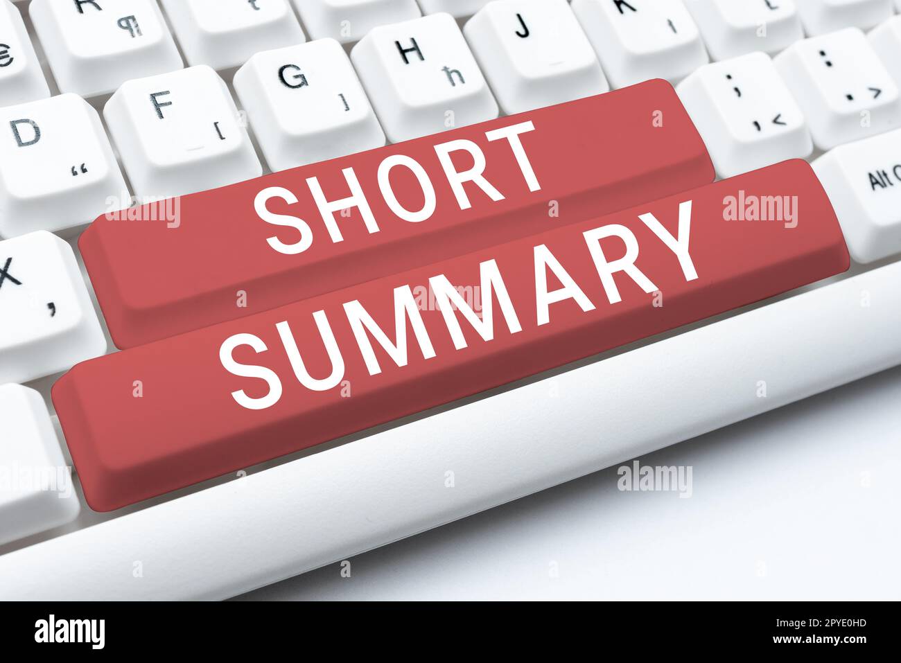 Conceptual caption Short Summary. Business approach Brief statement of ...