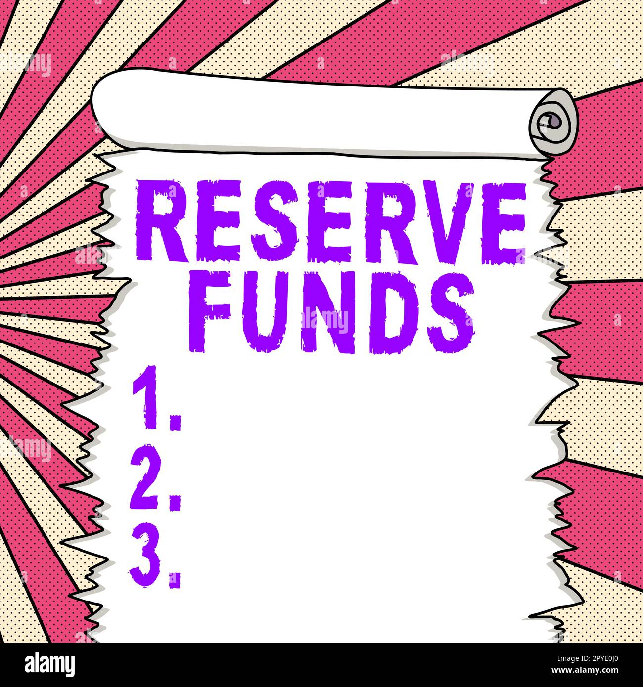 Hand writing sign Reserve Funds. Word Written on money released from ...