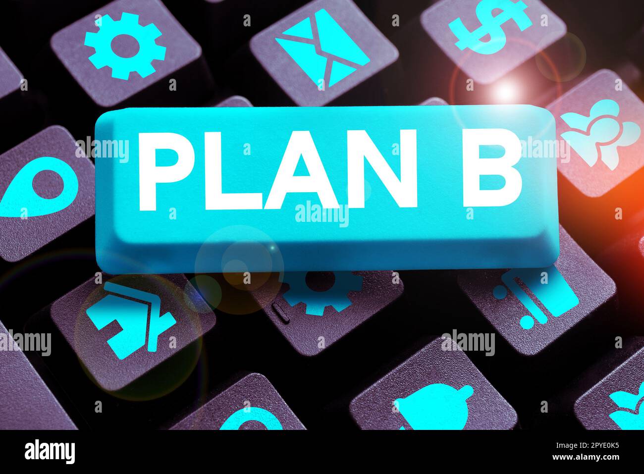 Handwriting text Plan B. Word Written on ones Backup plan or strategy ...