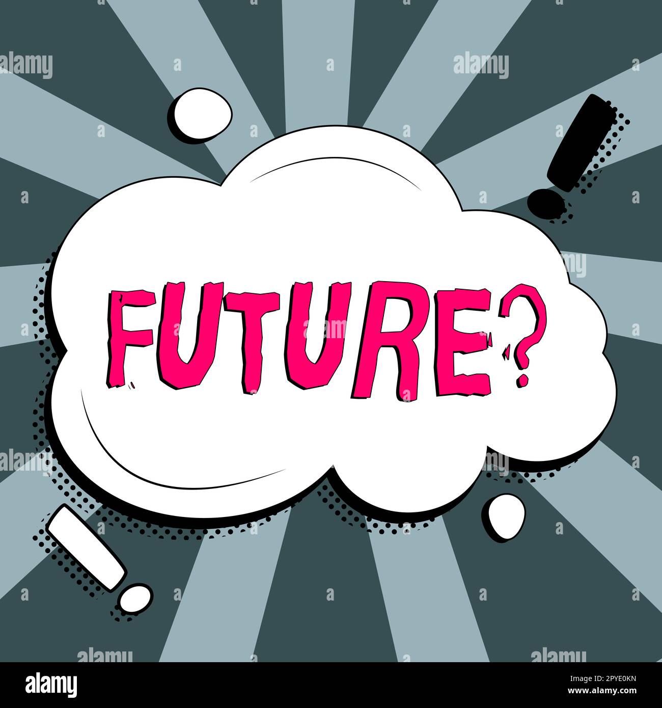 Conceptual caption Future. Business idea Period of time following the ...