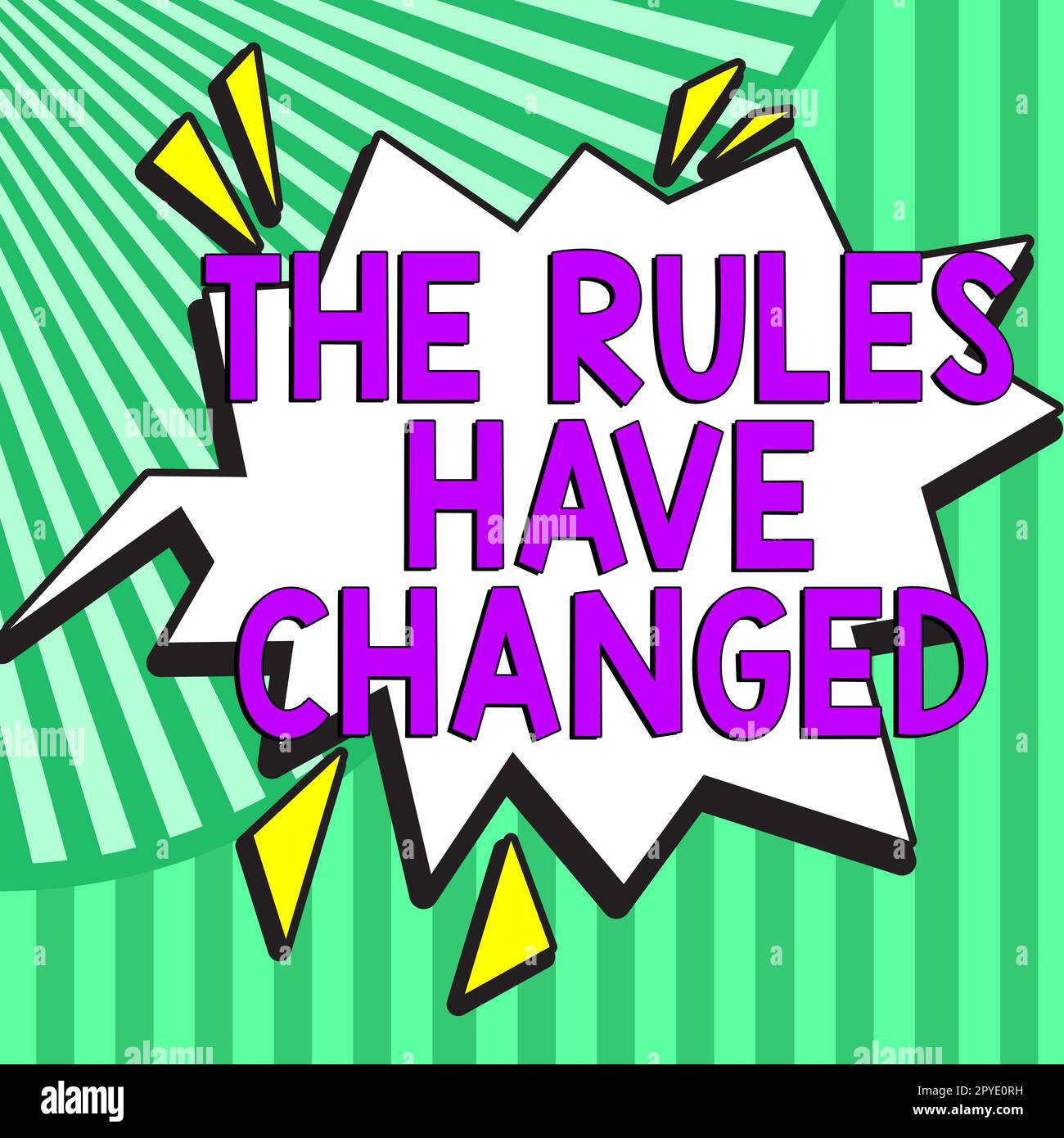 Sign displaying The Rules Have Changed. Business showcase the agreement ...