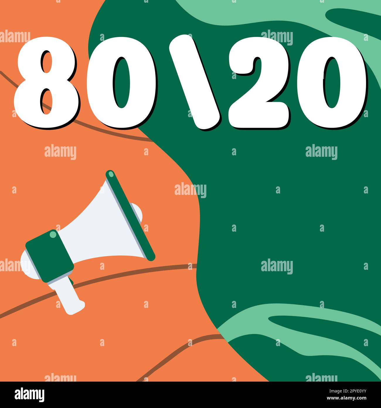 Conceptual display 80 20 percent. Concept meaning Pareto principle of ...