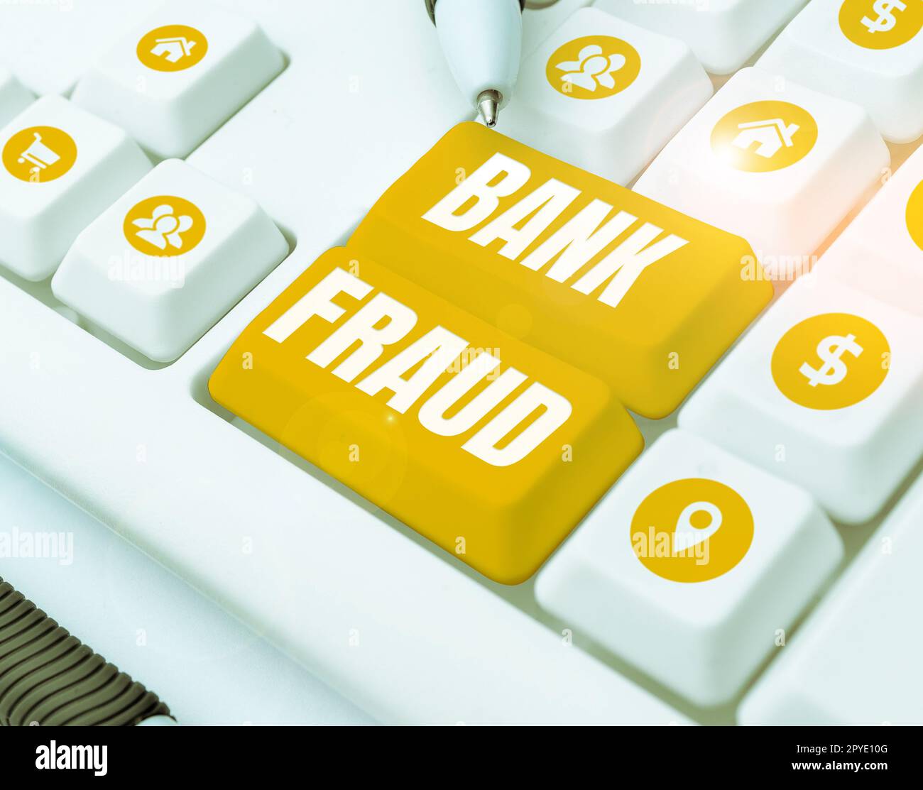 Text showing inspiration Bank Fraud. Word Written on intentional ...