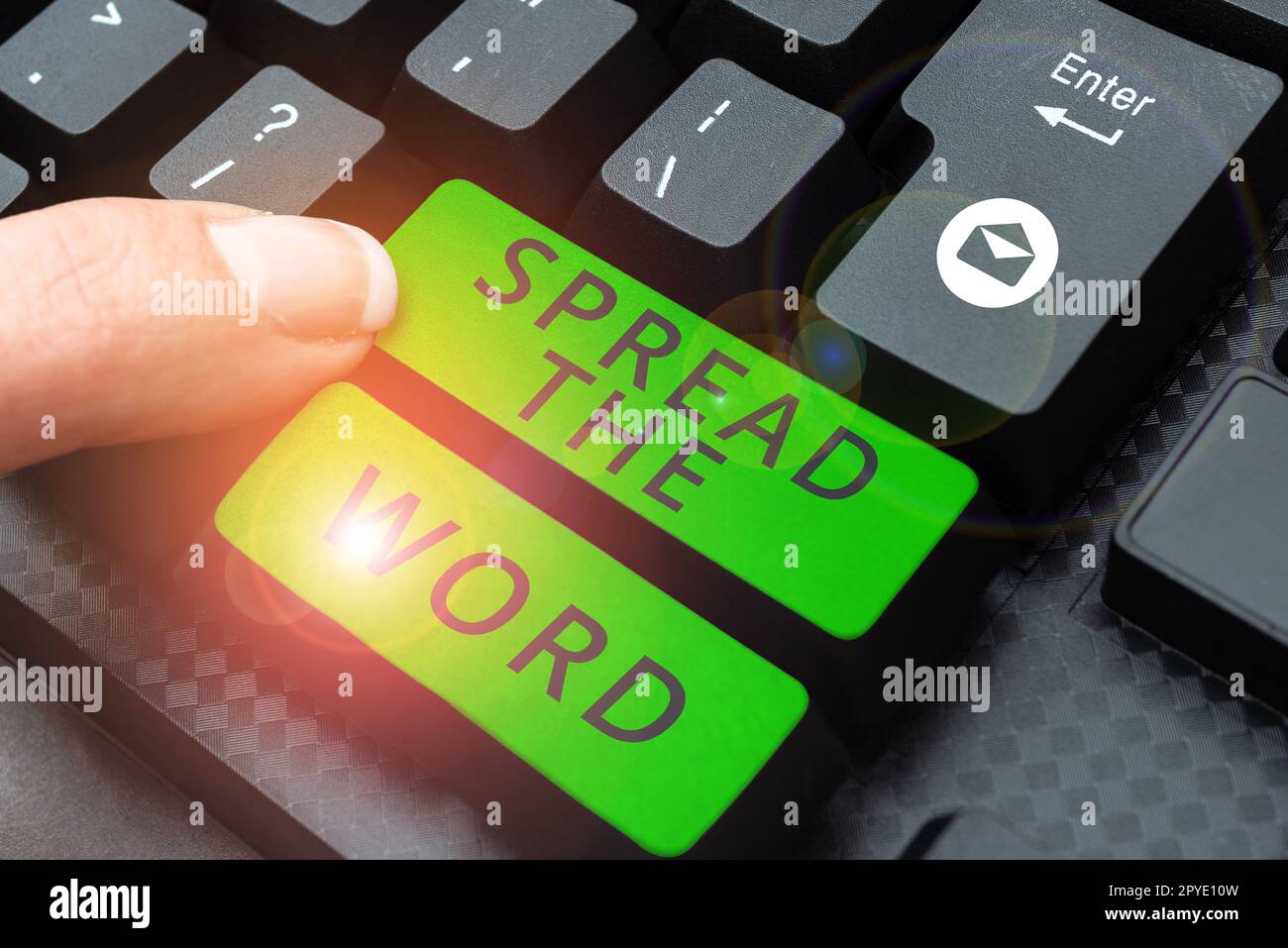 Inspiration showing sign Spread The Word. Business overview share the ...