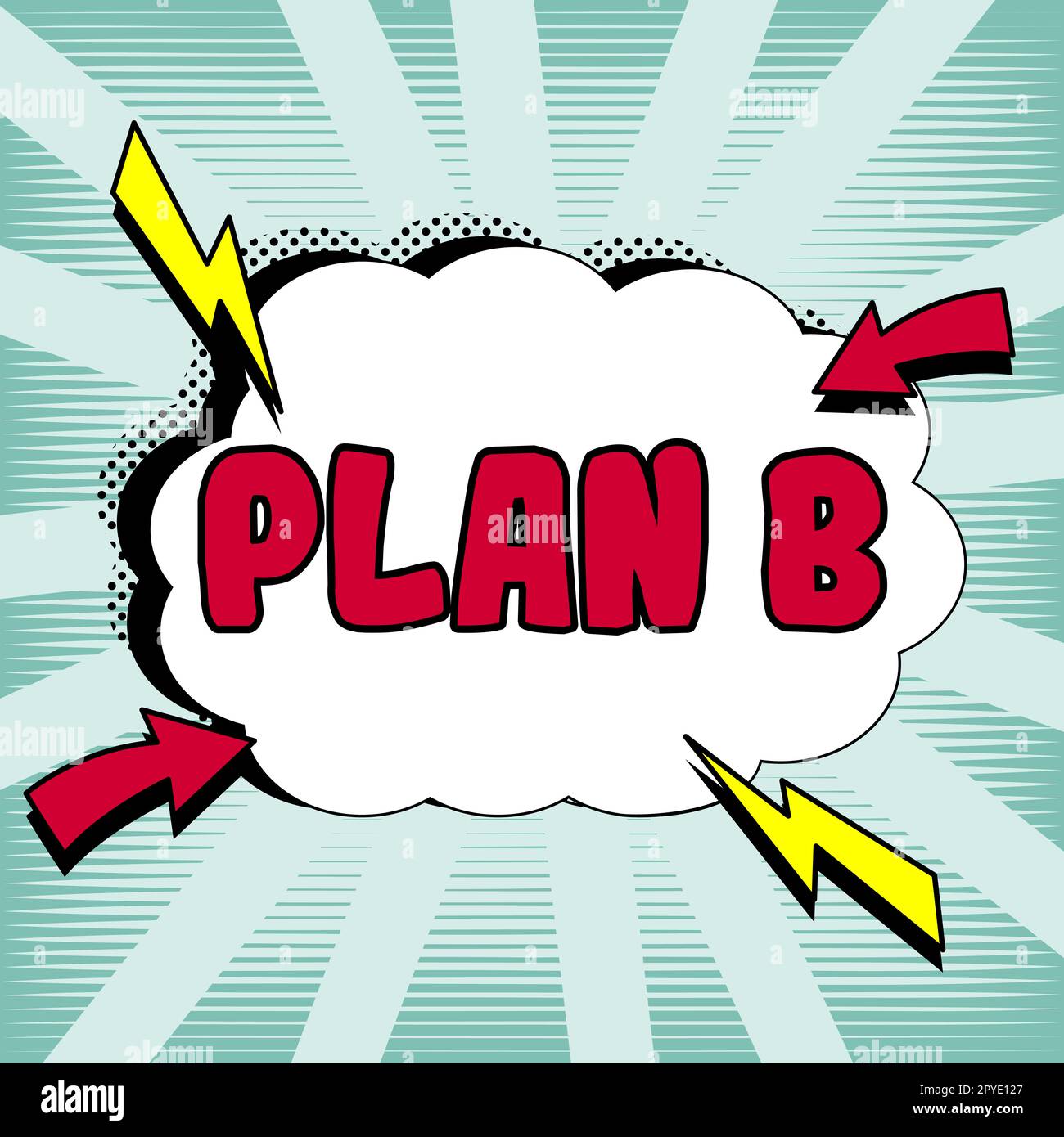 Conceptual caption Plan B. Business overview ones Backup plan or ...