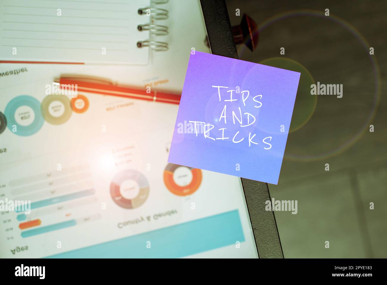 Hand writing sign Tips And Tricks. Business approach helpful advices ...