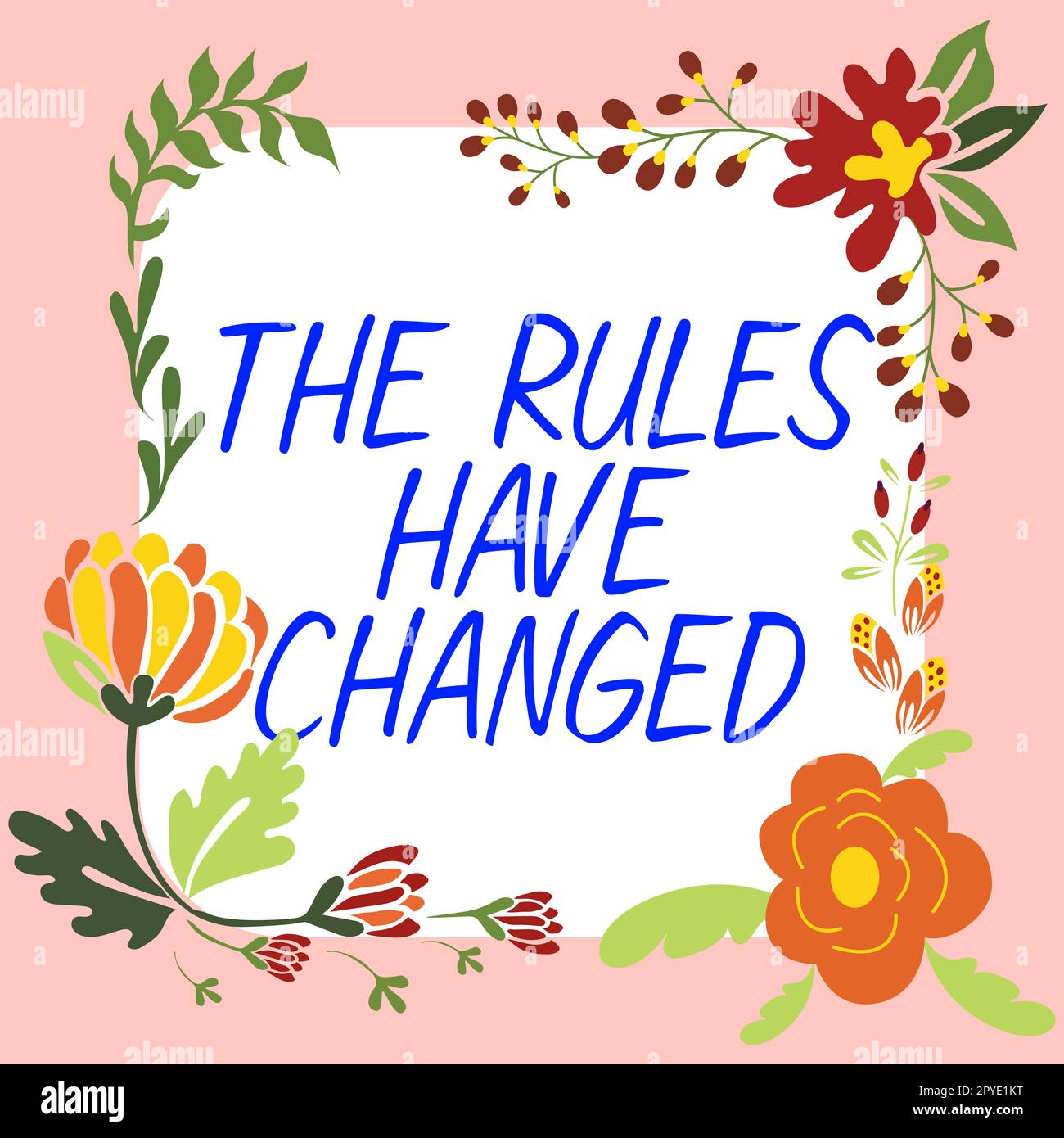 Conceptual display The Rules Have Changed. Word for the agreement or ...