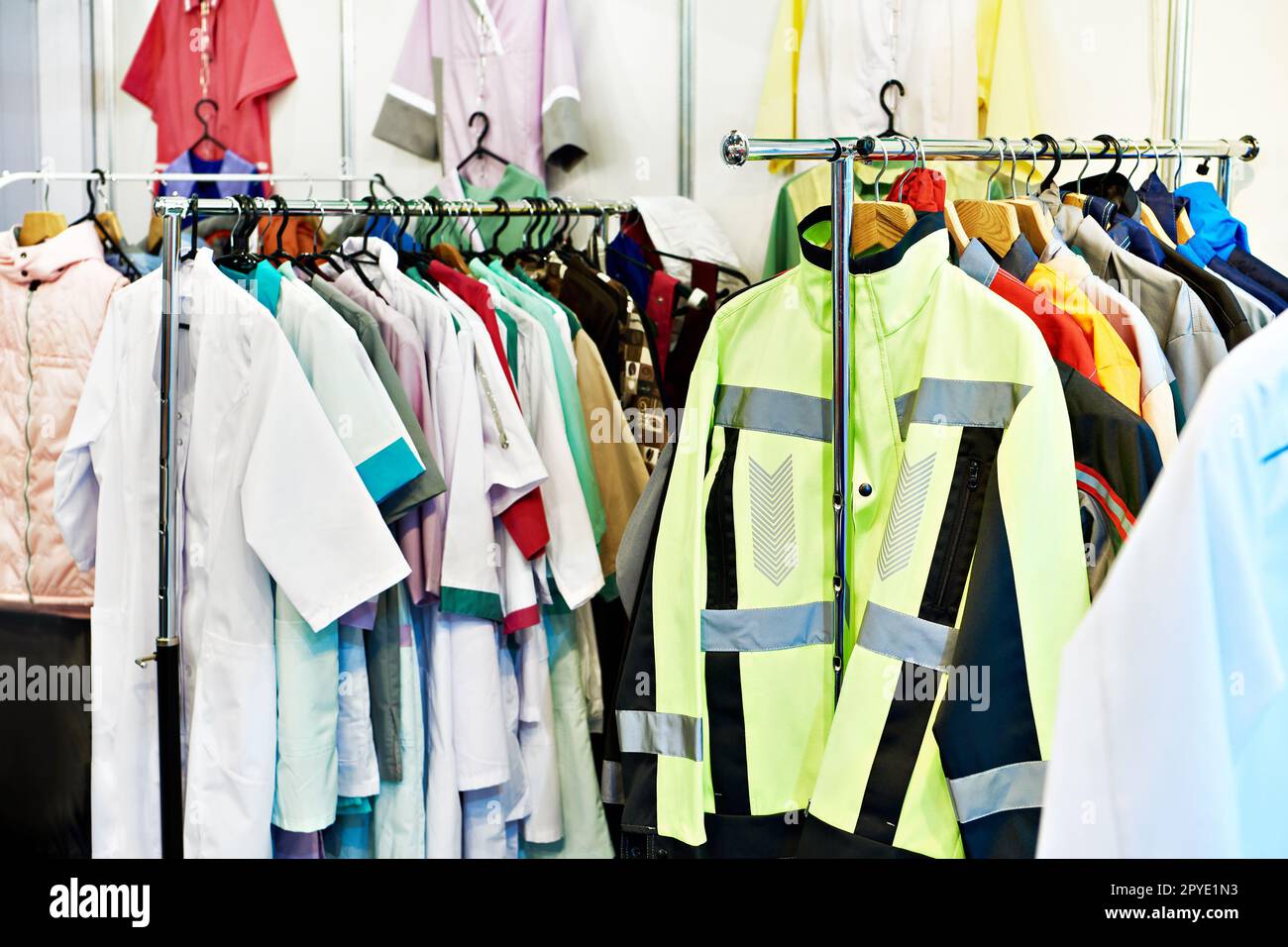 Work clothes at the exhibition Stock Photo - Alamy