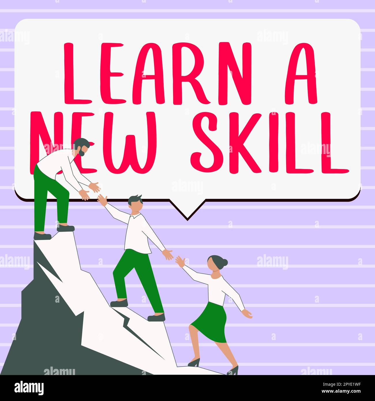 Hand writing sign Learn A New Skill. Business approach acquisition ...