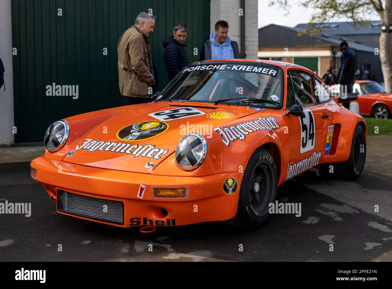 1974 Porsche 911 Turbo RSR 'Kremer-Jägermeister' on display at the ...