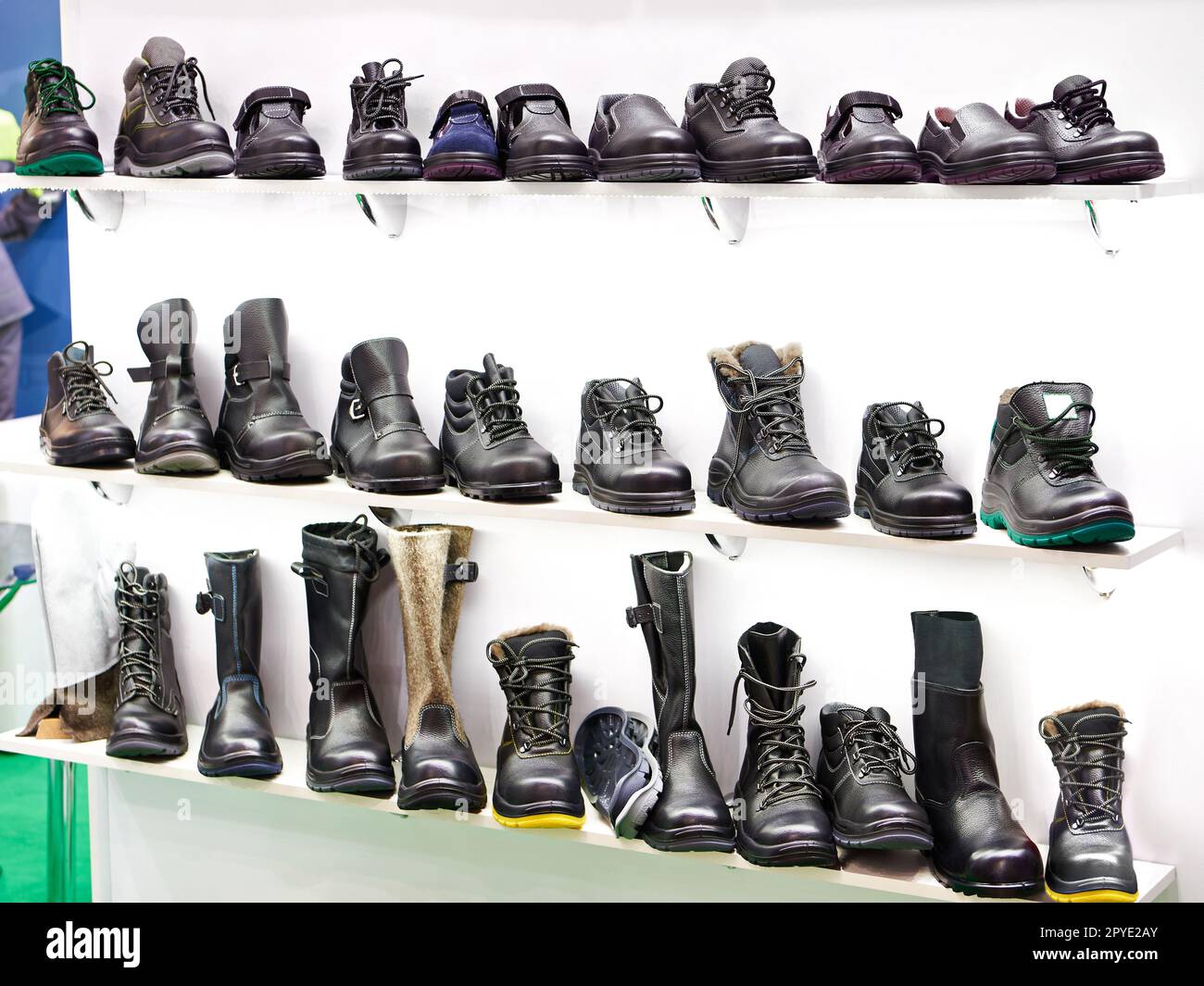 Shoes on a store counter Stock Photo - Alamy