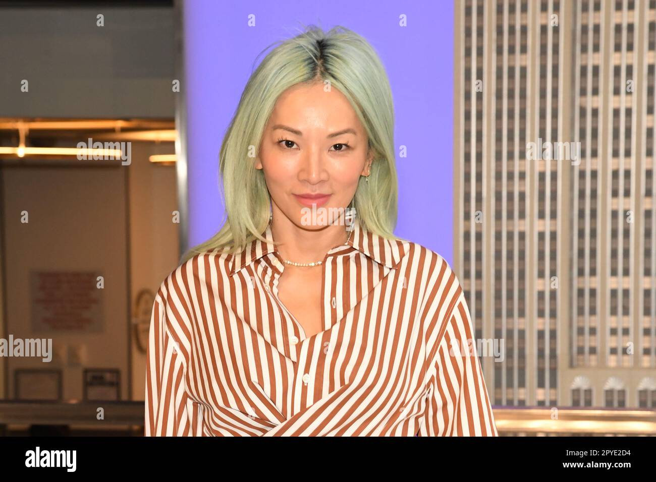 New York, USA. 03rd May, 2023. Tina Leung visiting the Empire State ...