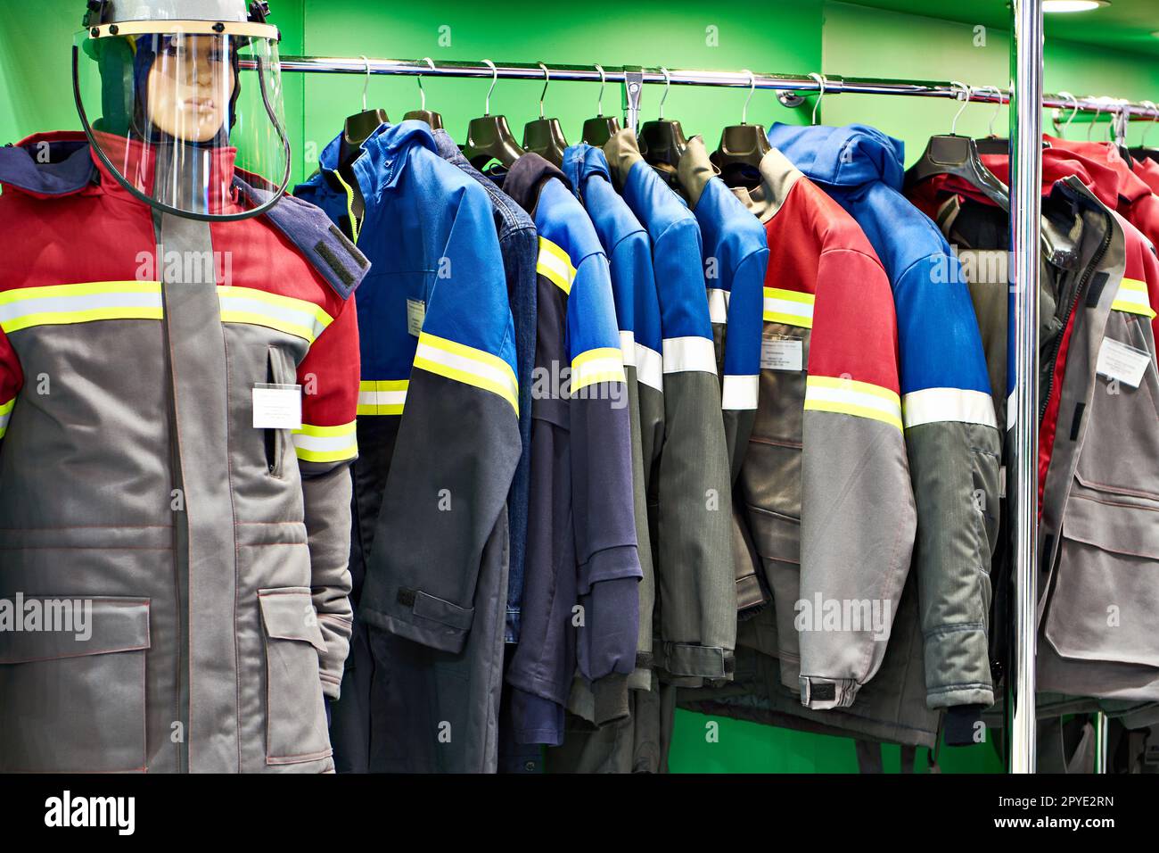 Jackets for workwear for builders and industry Stock Photo - Alamy