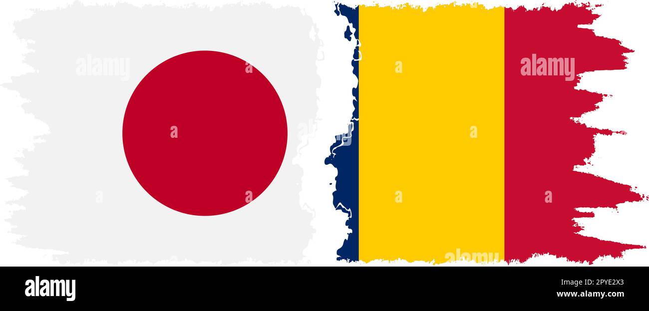 Japan chad flag hi-res stock photography and images - Alamy