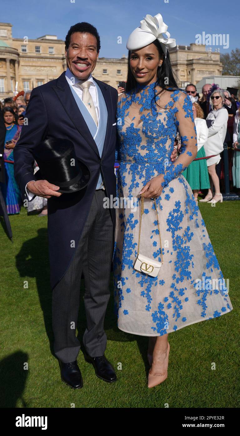 US singer Lionel Richie and Lisa Parigi pose for a photo, during a ...