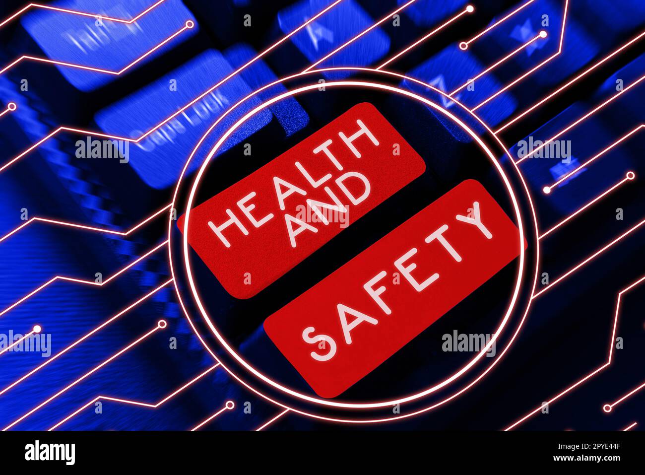 Text caption presenting Health And Safety. Word Written on Taking the ...