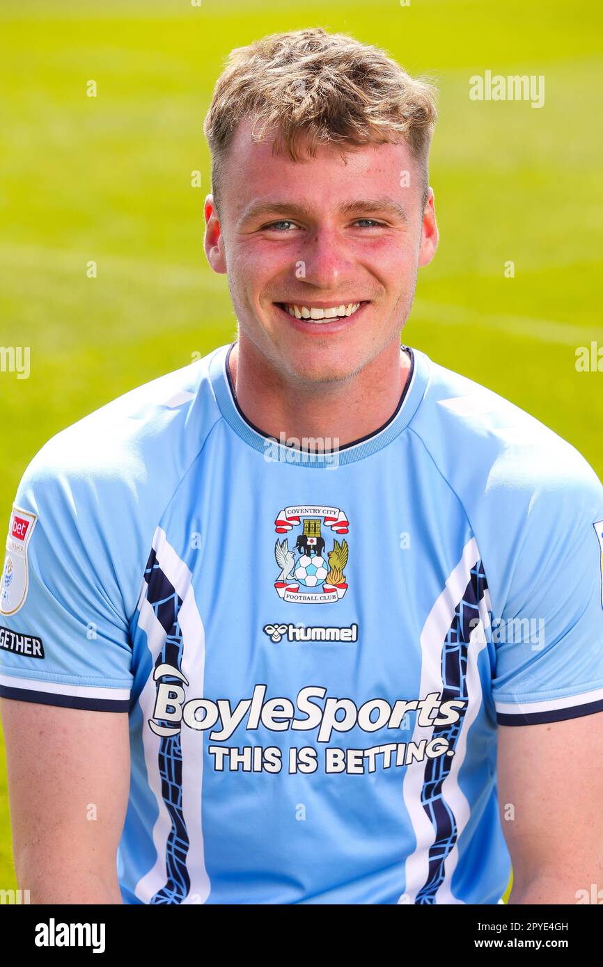 Coventry City's Jack Burroughs during a Coventry City photocall held at ...