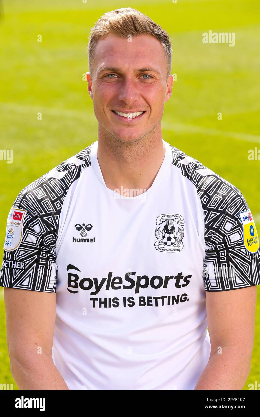 Coventry City goalkeeper Simon Moore during a Coventry City photocall ...