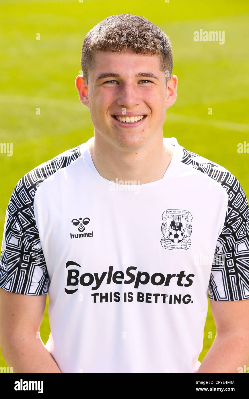 Coventry City's goal keeper Luke Bell during a Coventry City photocall ...