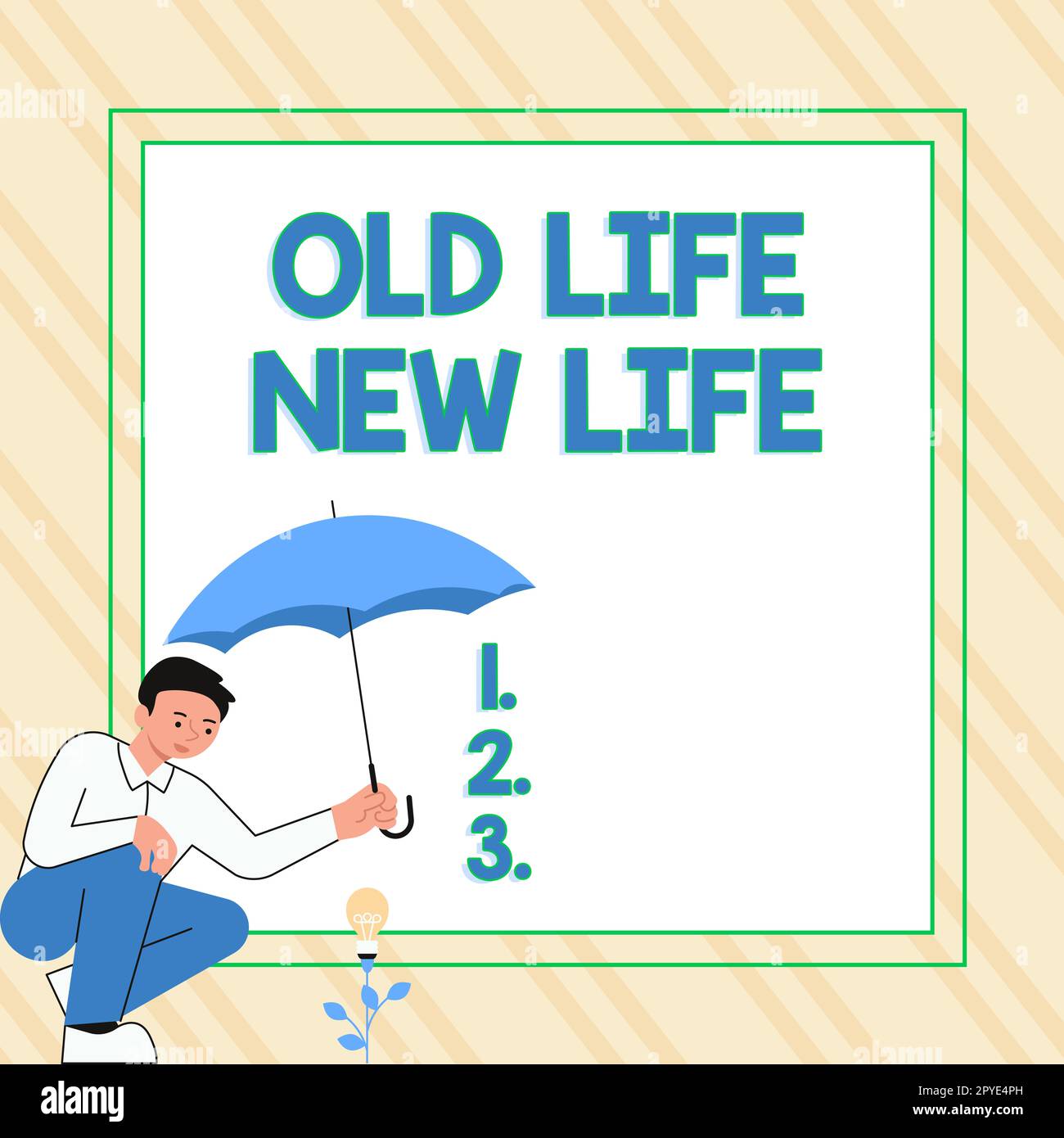 Sign displaying Old Life New Life. Business idea reformulate personal ...