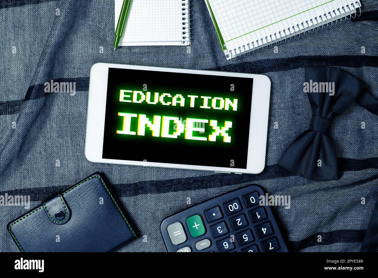 Hand writing sign Education Index. Business overview aiming to meet learning needs of all ...