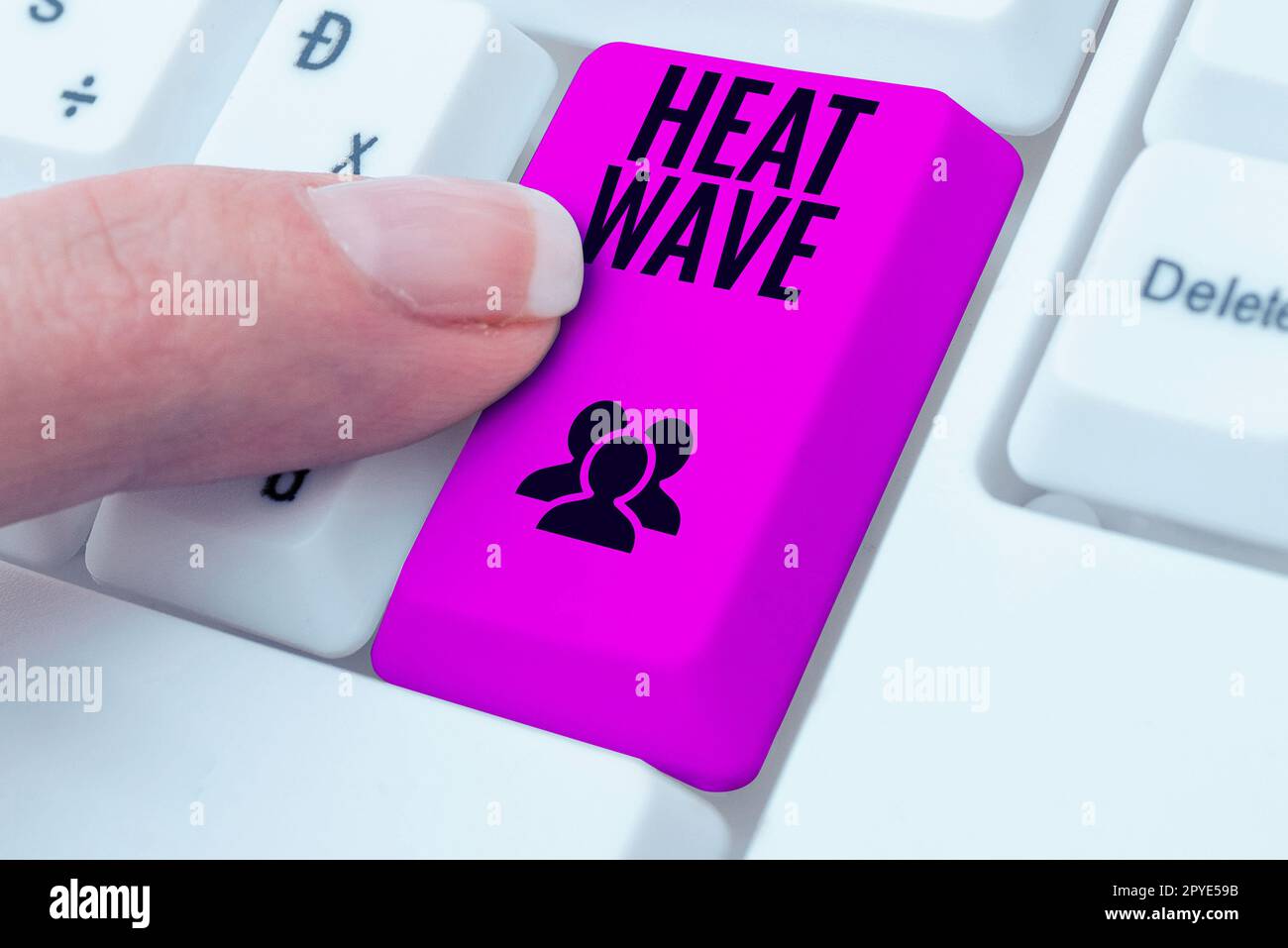 Handwriting text Heat Wave. Business showcase a prolonged period of ...